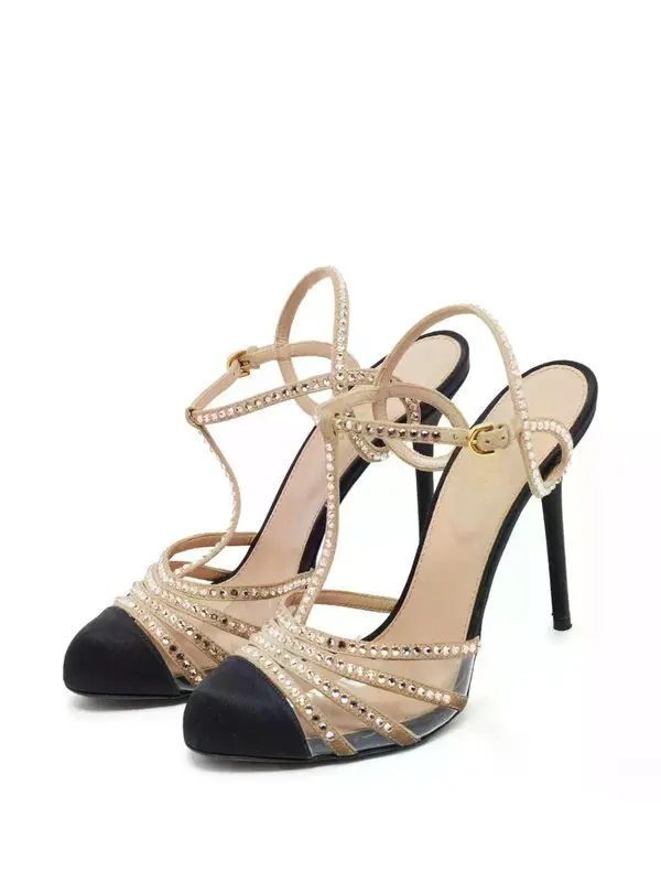 SERGIO ROSSI Crystal-embellished Heeled Sandals