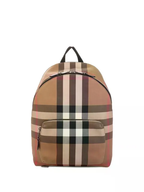 Burberry Check Jeff Backpack - Neutrals