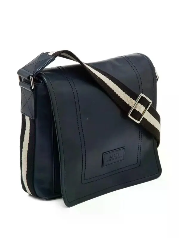 Bally Leather Flap Messenger Bag