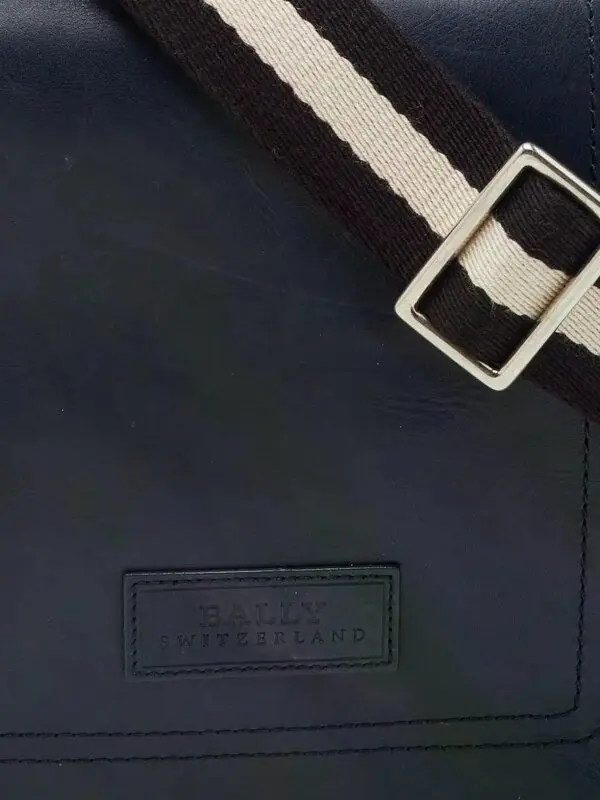 Bally Leather Flap Messenger Bag