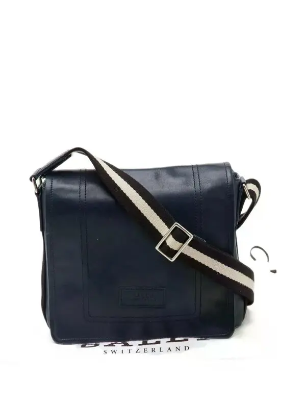 Bally Leather Flap Messenger Bag
