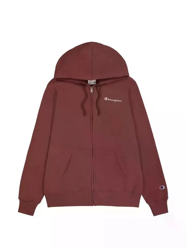 Champion Zip-up Cotton Hoodie - Red