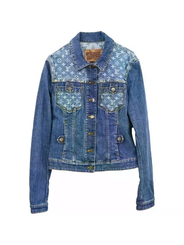 LOUIS VUITTON 2008 Monogram Denim Jacket - Blue