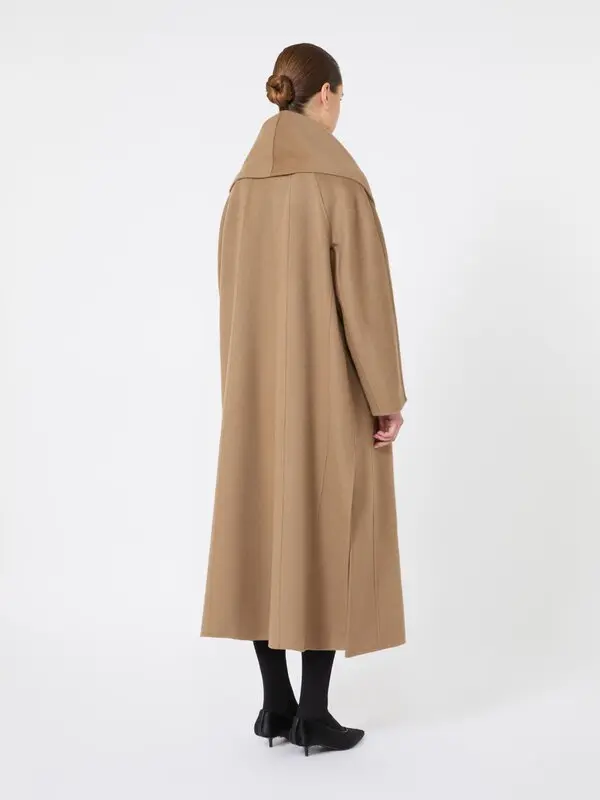 Max Mara Reversible Foulard Coat In Brushed Cashmere