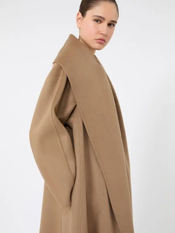 Max Mara Reversible Foulard Coat In Brushed Cashmere