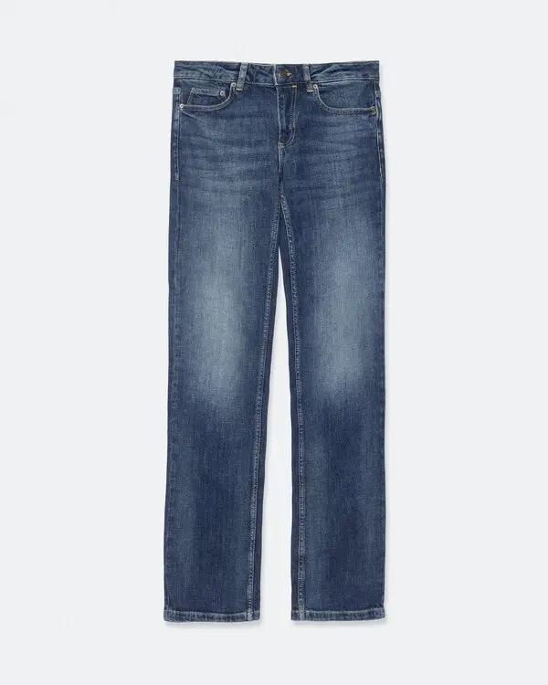 ALLSAINTS Zoe Low-rise Slim Bootcut Denim Jeans - Blue