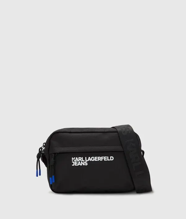 Karl Lagerfeld Logo Nylon Camera Bag - Black