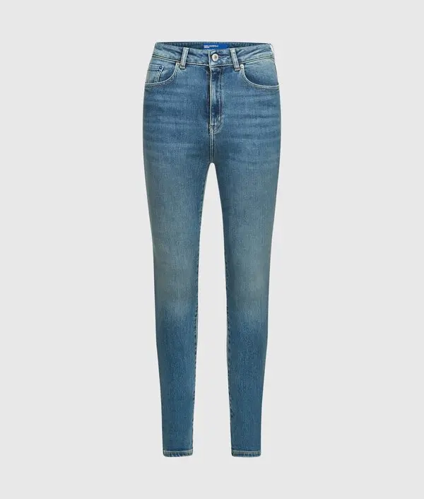 Karl Lagerfeld Washed High-rise Skinny Jeans