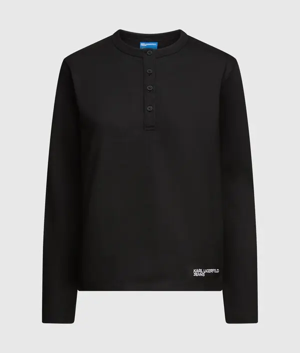 Karl Lagerfeld Button Placket Sweatshirt