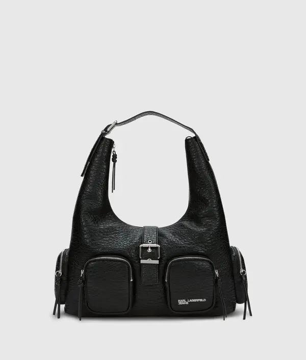 Karl Lagerfeld City Large Shoulder Bag - Black