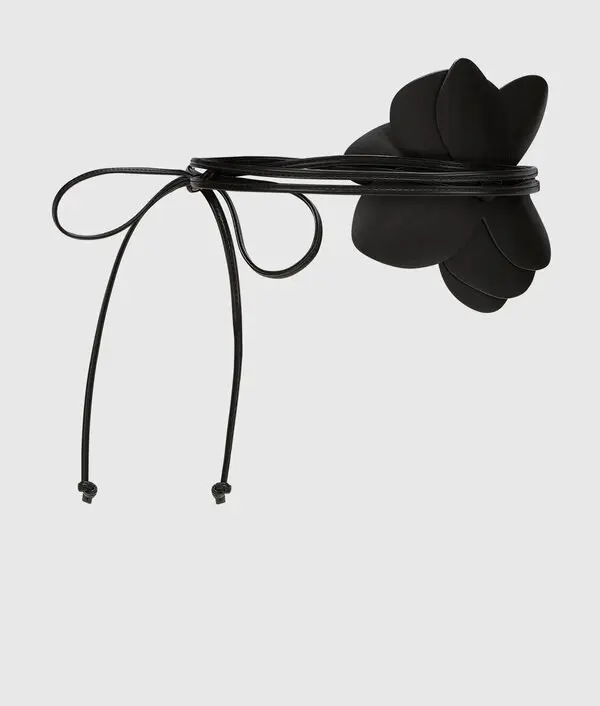 Karl Lagerfeld K/signature Flower Tie Belt