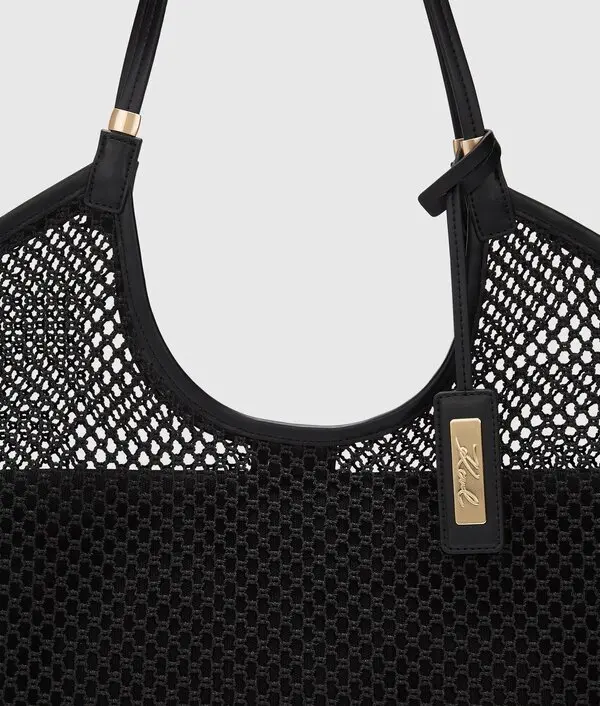 Karl Lagerfeld K/signature Mesh Beach Bag