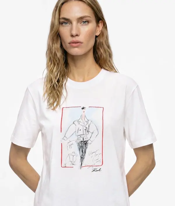 Karl Lagerfeld Sketch T-shirt