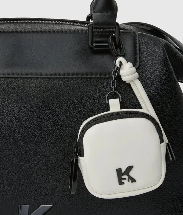 Karl Lagerfeld Cord Charm Top Handle Bag