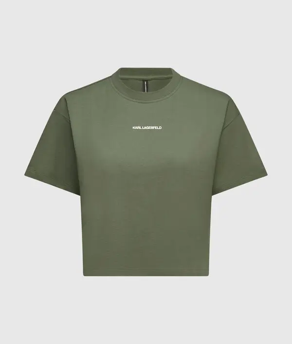 Karl Lagerfeld Athleisure Loungewear Cropped T-shirt