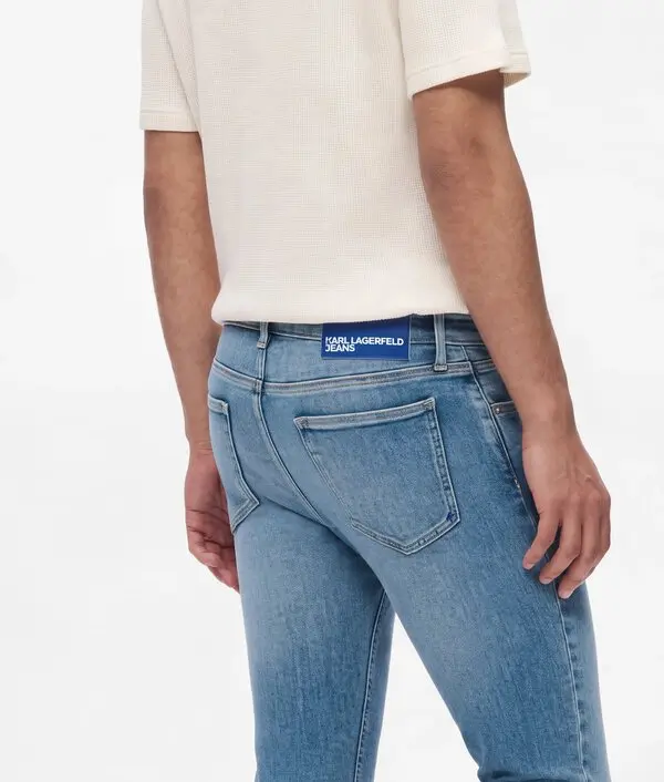 Karl Lagerfeld Washed Blue Skinny Jeans