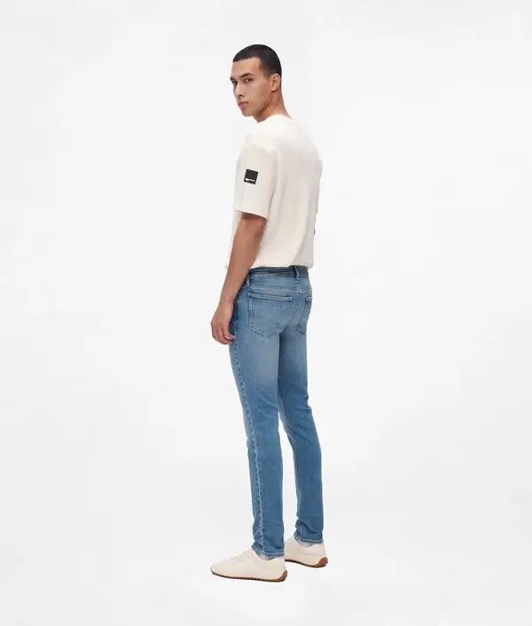 Karl Lagerfeld Washed Blue Skinny Jeans
