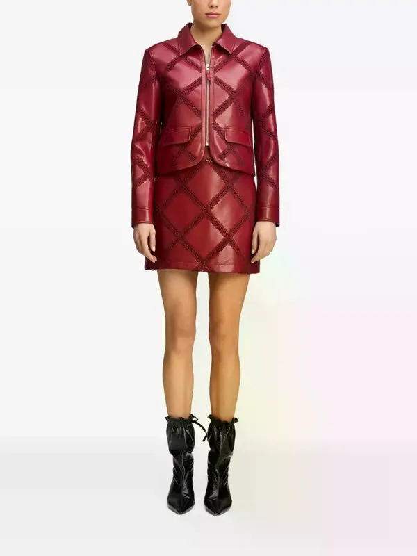 Cinq À Sept Audree Diamond-crochet Jacket