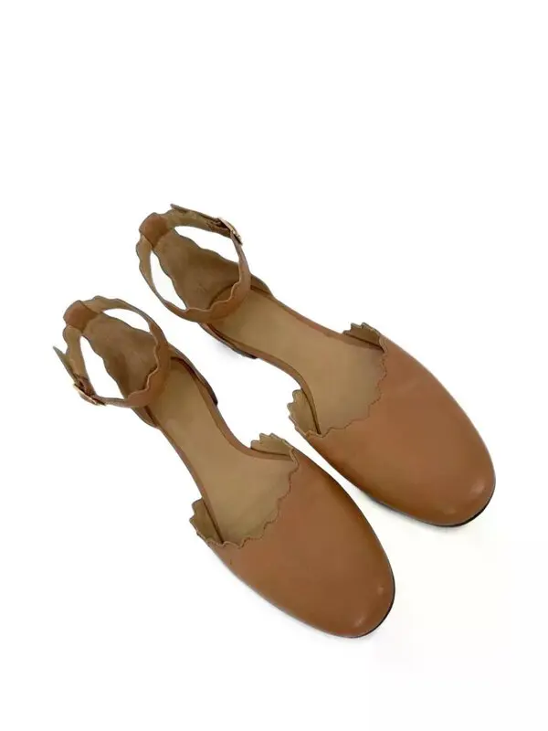 Chloé 2010s Lauren Ankle-strap Flat Pumps