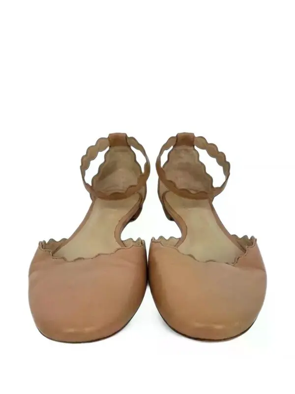 Chloé 2010s Lauren Ankle-strap Flat Pumps