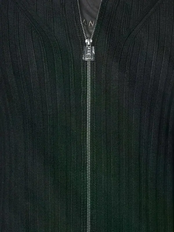 Armani Exchange Ribbed-knit Zip-fastening Cardigan