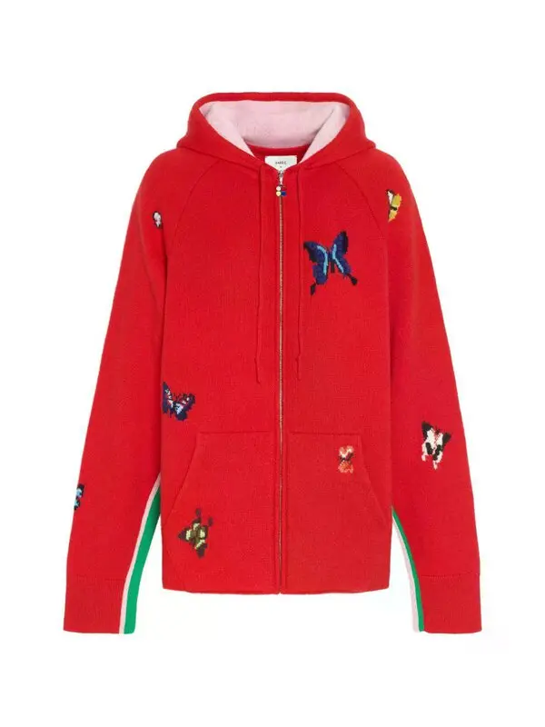 BARRIE X Damien Hirst The Butterflies Hoodie - Red