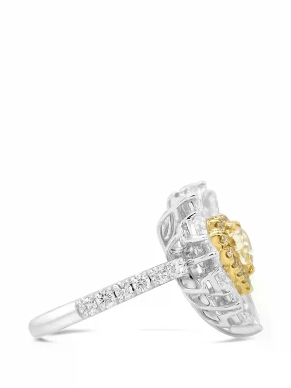 HYT JEWELRY Yellow Diamond Heart Ring