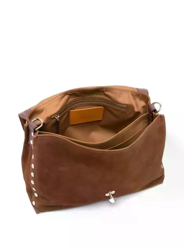 ZANELLATO M Postina Stud-embellished Leather Shoulder Bag