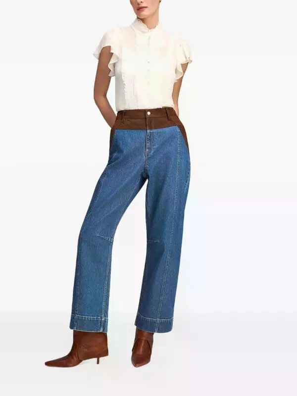 Cinq À Sept Dillon Contrast-panel Jeans