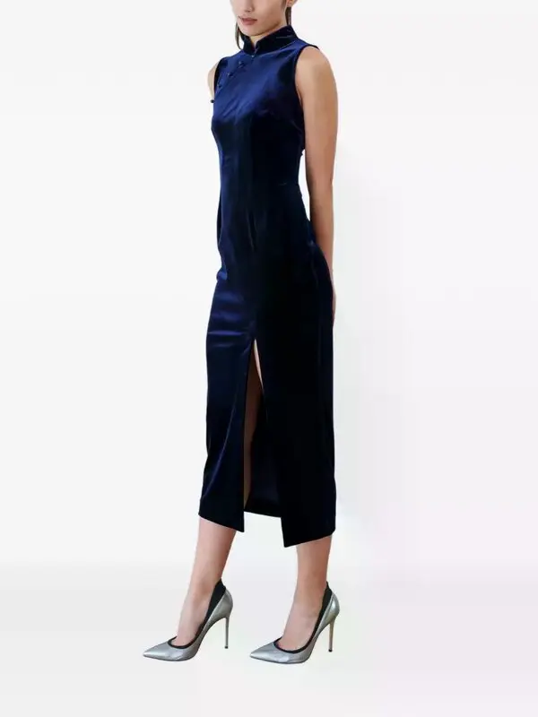 QIPOLOGY Velvet Qipao Dress