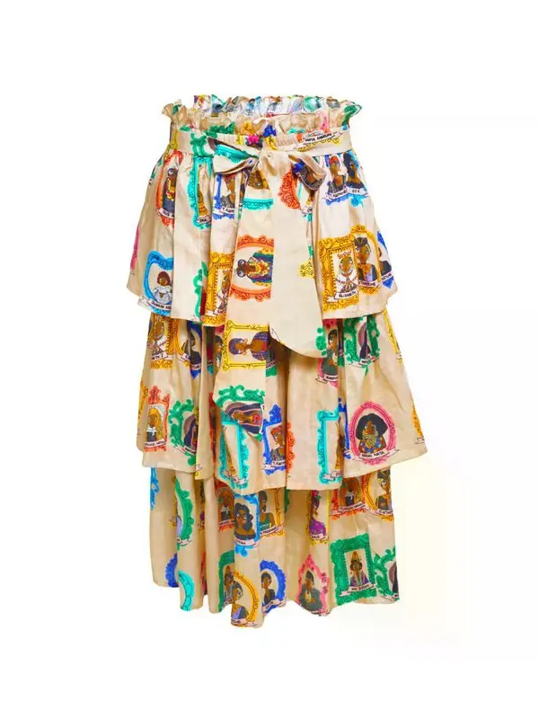 A.NTY STORY Layered Midi Skirt