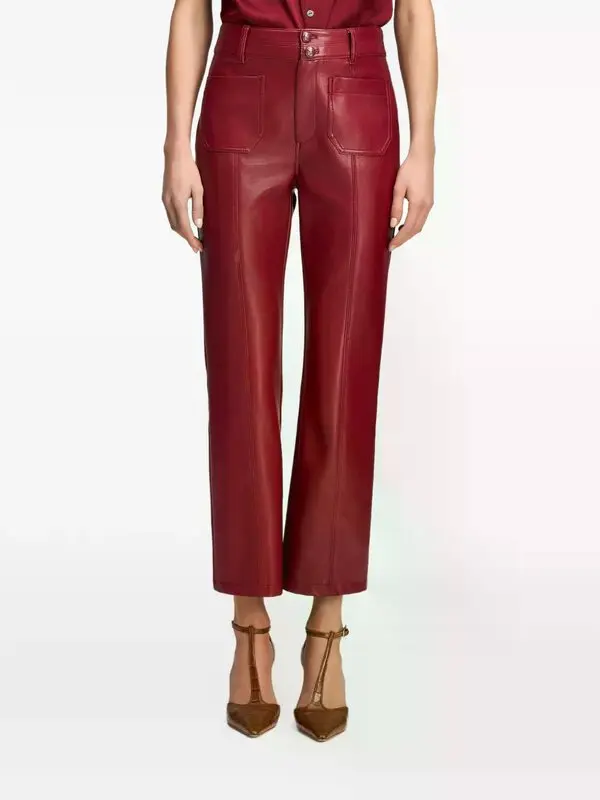 Cinq À Sept Dorothea Faux-leather Trousers