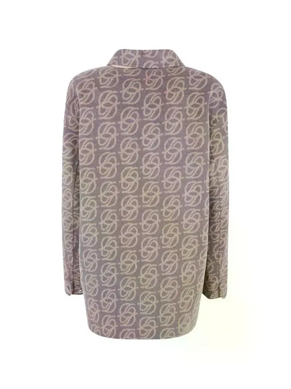Drole De Monsieur Monogram-print Button-up Jacket