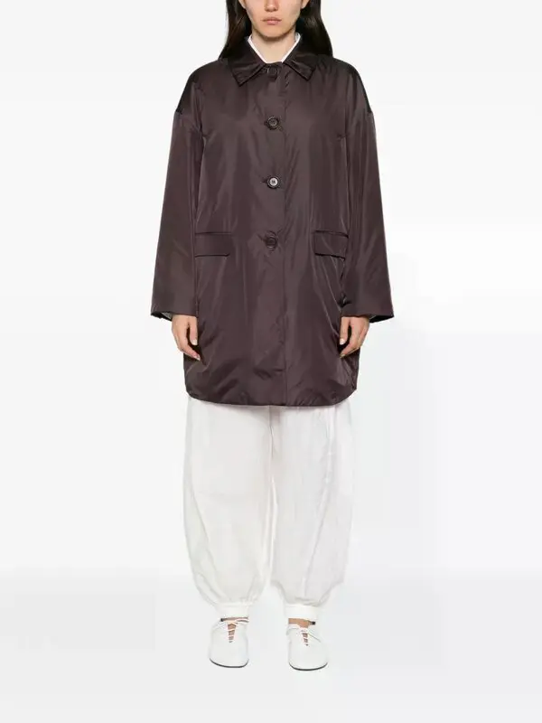 Aspesi Teena Button-up Coat - Brown
