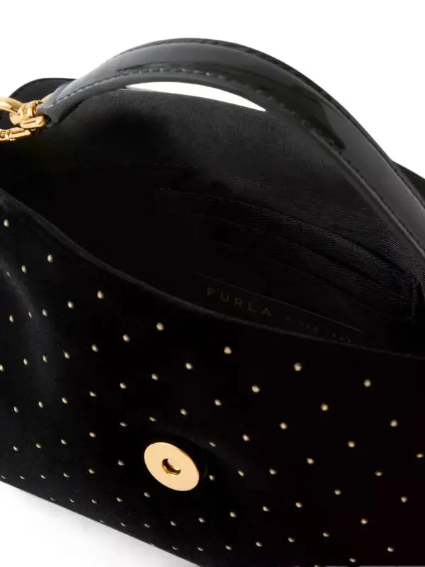 Furla Studded Leather-trim Tote Bag