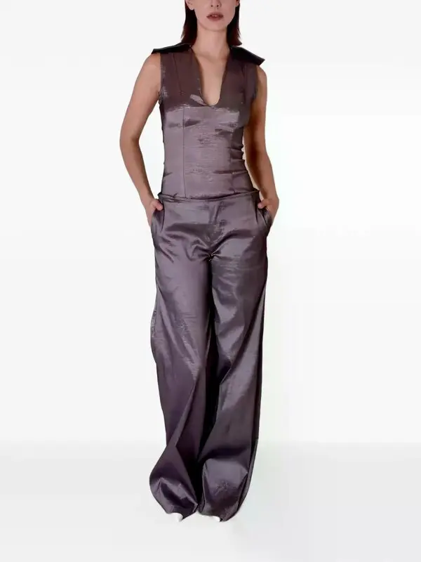 TANIA ORELLANA Basalto Straight-leg Trousers