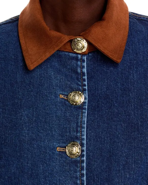 DOLCE CABO Faux Suede Trim Jacket