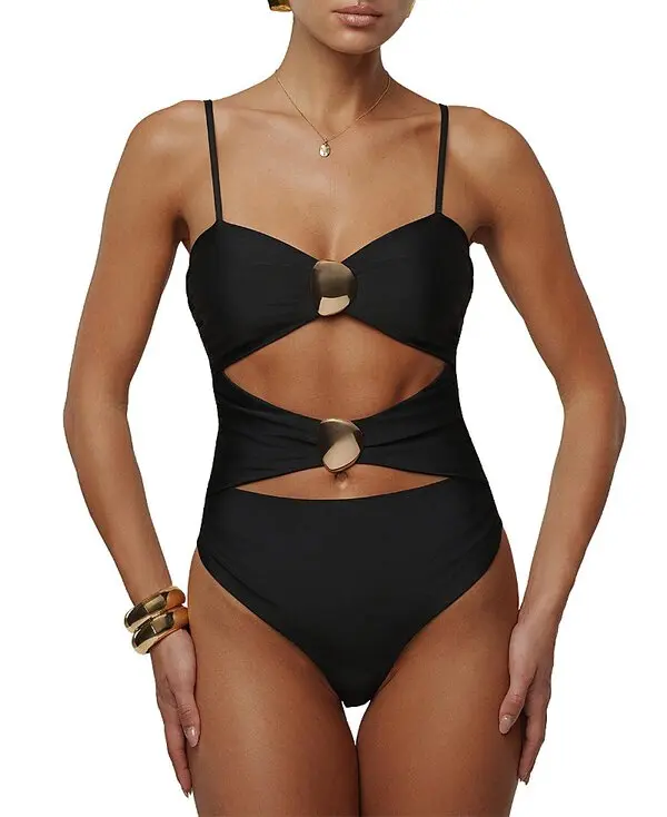 JLUXLABEL Aura Embellished Bodysuit - Black