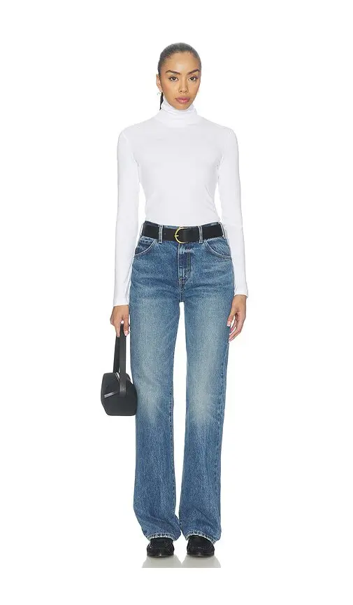 Enza Costa Supima Cotton New Classic Longsleeve Turtleneck