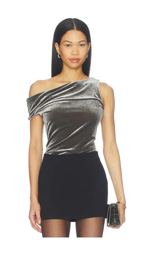 AGOLDE Carlin Top In Grey