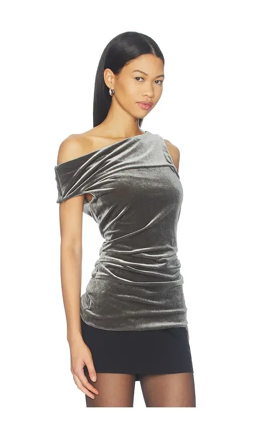 AGOLDE Carlin Top In Grey
