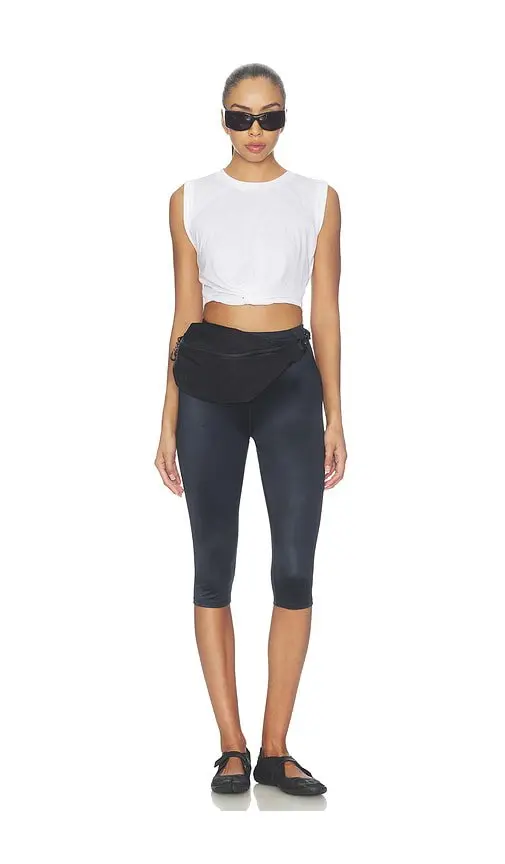 NIKESKIMS Crop Twist Tank Top In White