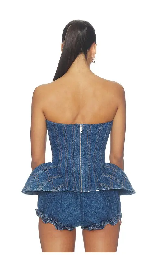 AKNVAS Emmi Corset Denim Top