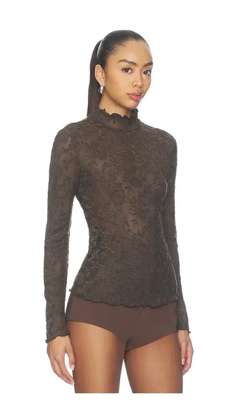 Astr The Label Kyra Top In Brown