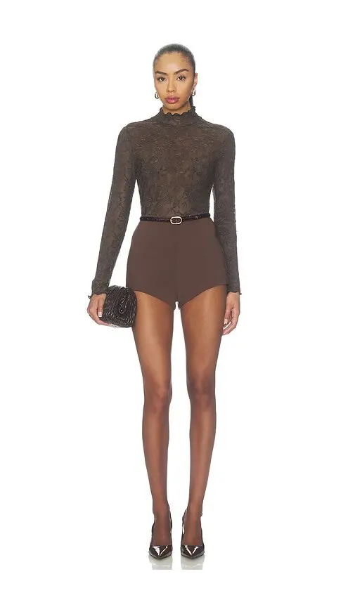 Astr The Label Kyra Top In Brown