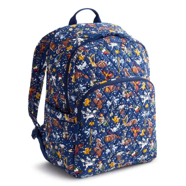 VERA BRADLEY Harry Potter™ Outlet Essential Large Backpack In Friends At Hogwarts Ditsy Navy - Blue
