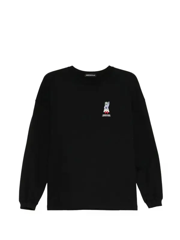Undercover Graphic-print Cotton Sweater - Black