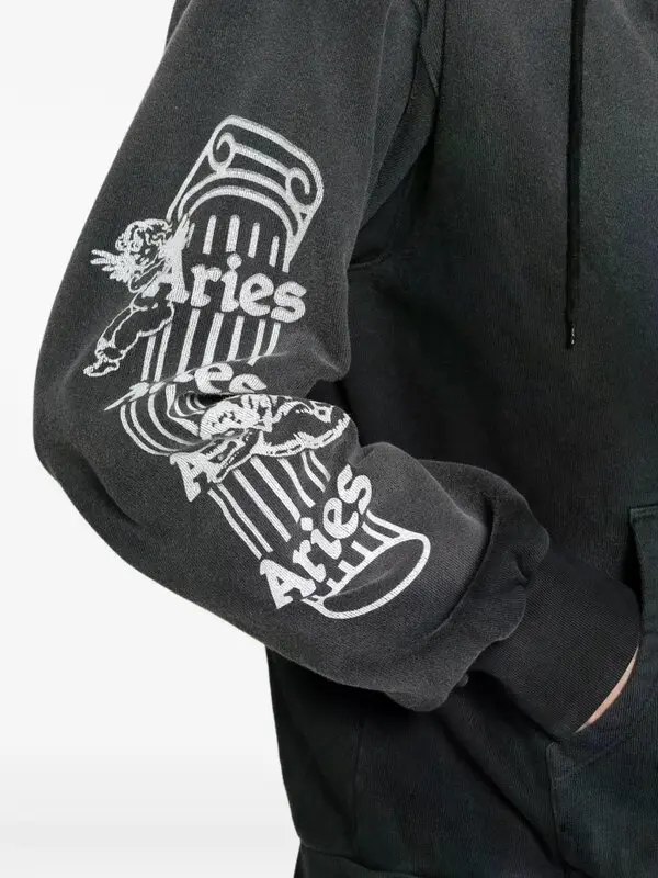 Aries Aged Cherub Column Hoodie