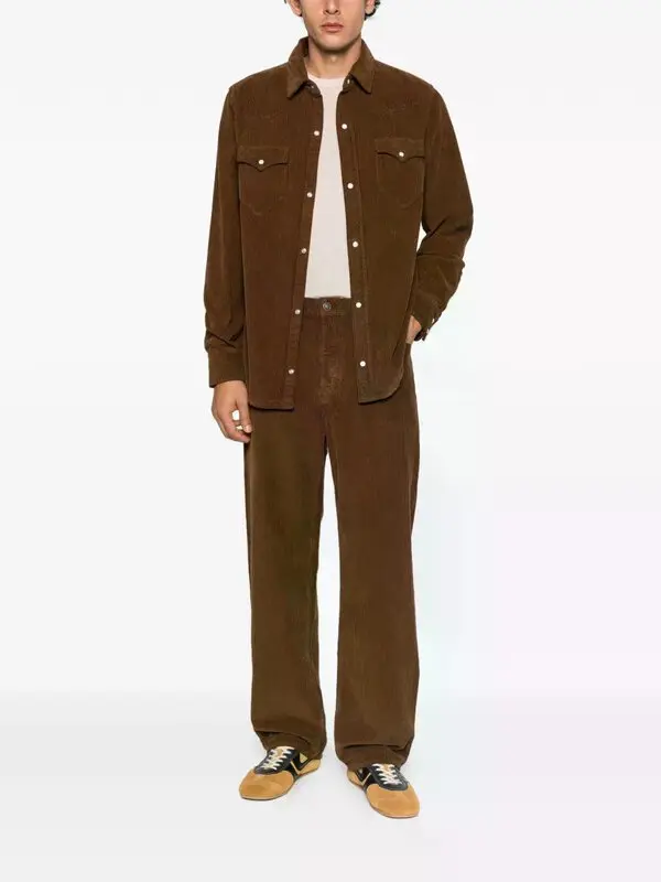 Alanui Corduroy Logo-patch Trousers