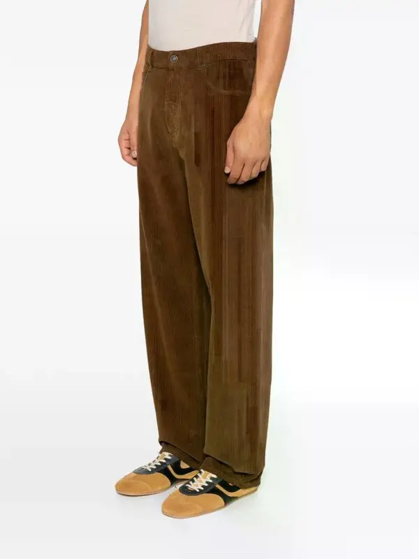 Alanui Corduroy Logo-patch Trousers